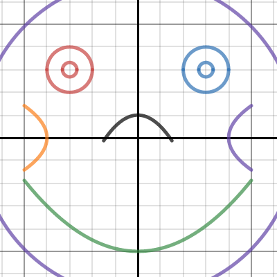 smiley face | Desmos