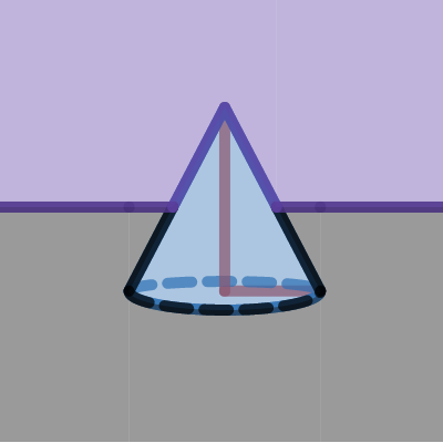 Cone from angle and radius of sector | Desmos