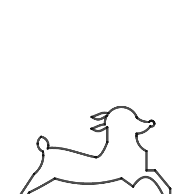 reindeer cookie cutter | Desmos