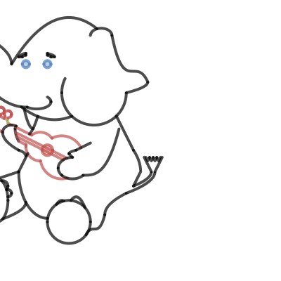 Elephant Playing Ukulele | Desmos