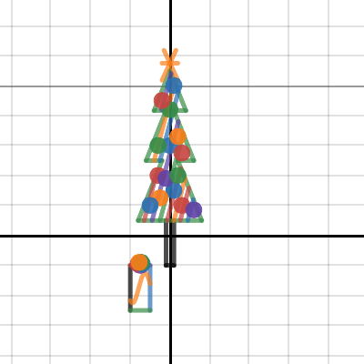 "The Lonely but Pretty Christmas Tree" | Desmos