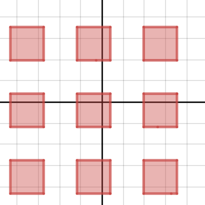 The infinite field of squares | Desmos