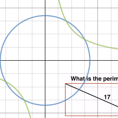 Perimeter & Area Question | Desmos