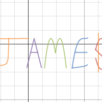 Spelling name with transformations | Desmos