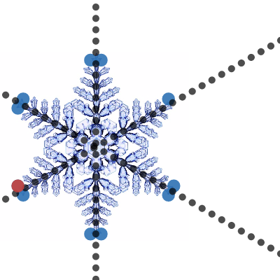 Snowflake and lines of symmetry | Desmos