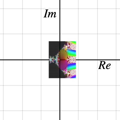 Domain coloring: tetration nests (50 iterations) | Desmos