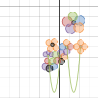 Rainbow Flowers | Desmos
