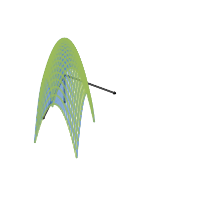 3D Graph using Parametric Lines | Desmos