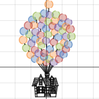 Disney's UP: House & Balloons FINAL PROJECT | Desmos