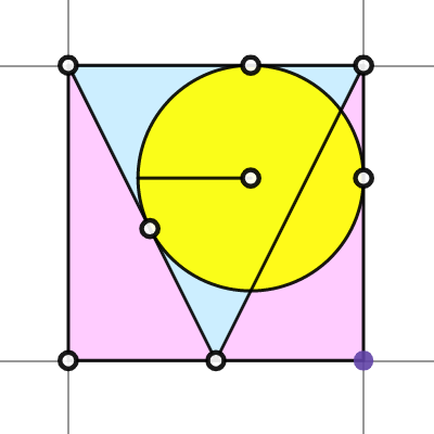Radius R = 0.38196601125 | Desmos