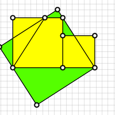 Yellow Area = 100 Sq. Units | Desmos