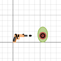 Orange BB Gun Shoots Watermelon | Desmos