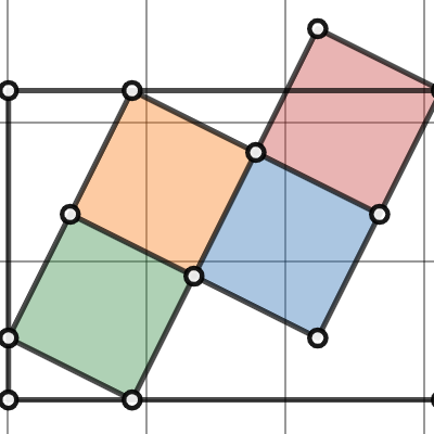 Area of Rectangle ABCD = 7| Desmos