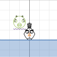 White Angry Bird and Piggy | Desmos