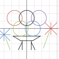 Olympic rings | Desmos