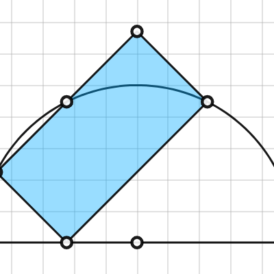 Rectangle Area = 20 | Desmos