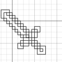 Minecraft Sword| Desmos
