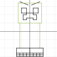 Minecraft (creeper) | Desmos