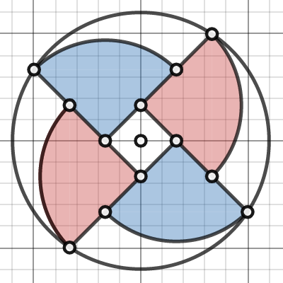 Shaded Fraction = 8 / 13 | Desmos