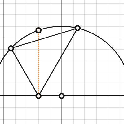 Line Segment CD = X = 6 | Desmos