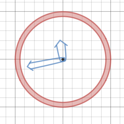 Clock With Moving Hands | Desmos