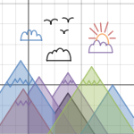Mountain Sunset. | Desmos