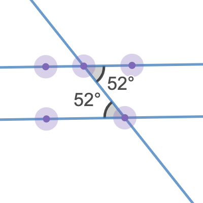 Parallel Lines with a Transversal | Desmos